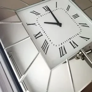 Z Gallerie | Wall Decor | Large Glam Mirrored Wall Clock Z Gallerie ...